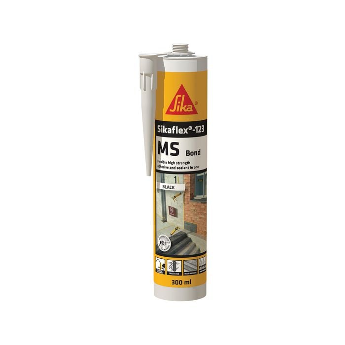 Sika 300ml Sikaflex-123 MS Bond Sealer Adhesive - Black - Bunnings New ...