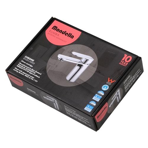 Mondella Rumba Chrome Basin Mixer - Suitable For Unequal/Mains Pressure ...