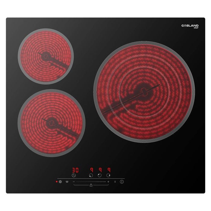Gasland Chef 60cm Ceramic Cooktop with 3 Cooking Zones - Bunnings Australia