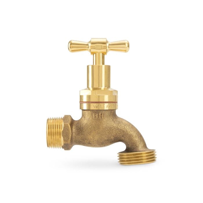 Brasshards 1/4 Turn T-Head MI Hose Tap 15mm Rough Brass Lead Free ...