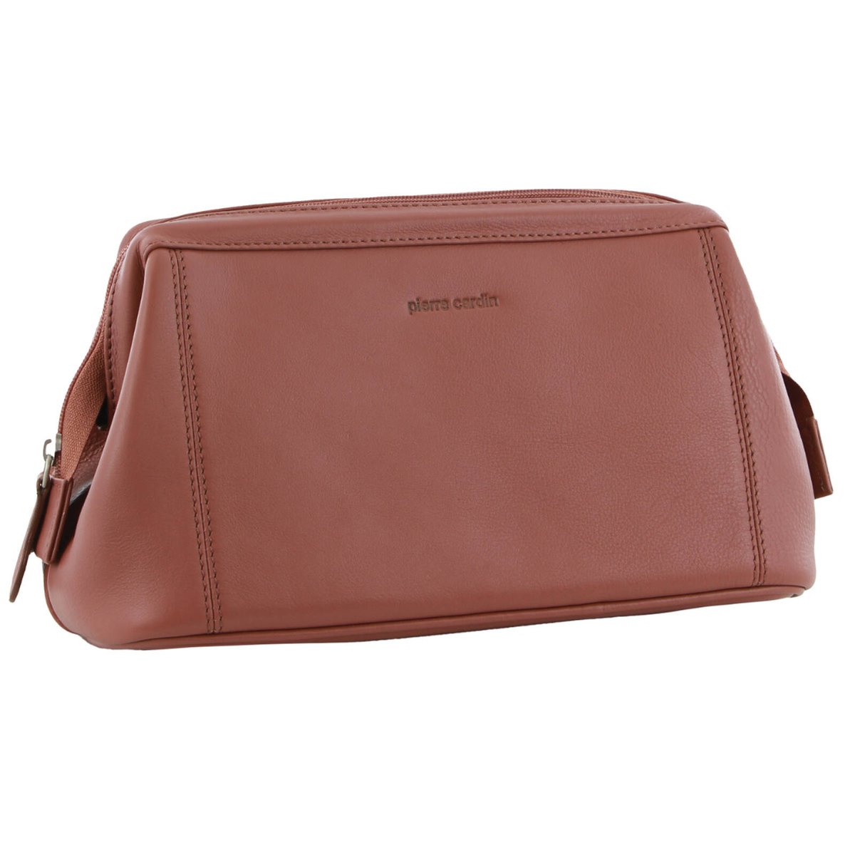 Pierre Cardin s Rustic Leather Toiletry Case Travel Casia Rose ...