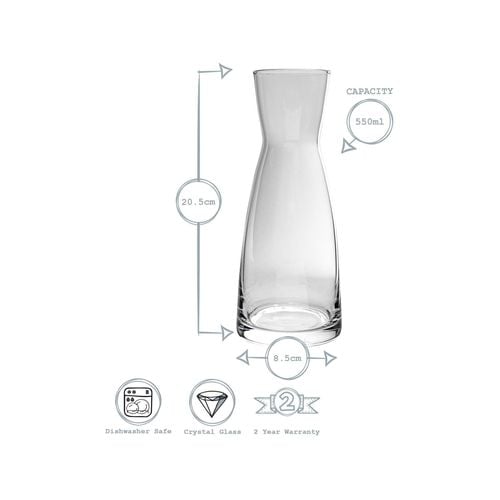 Bormioli Rocco Ypsilon Water Jug Carafe Decanter 550ml - Pack Of 6 - Bunnings Australia