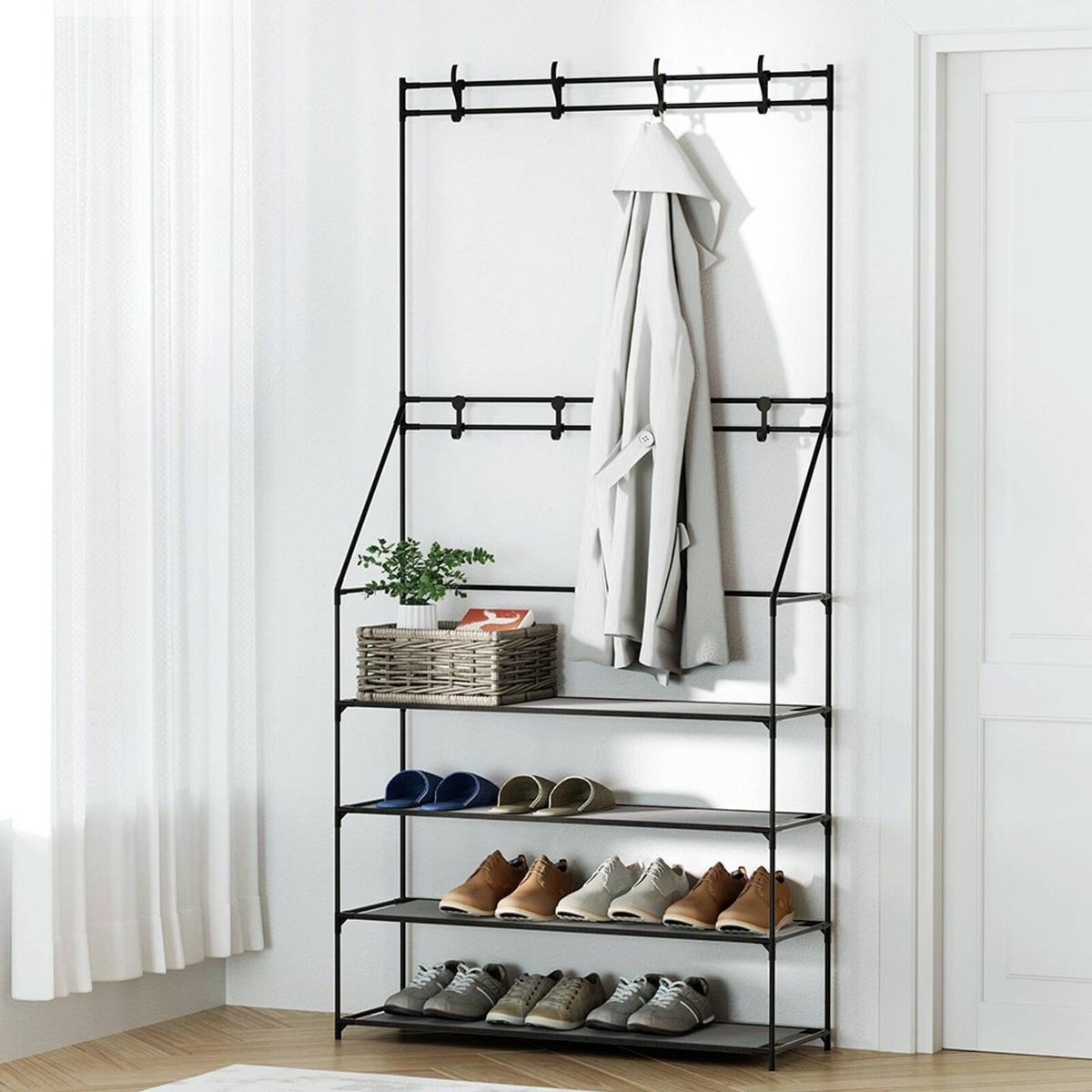 16 Pairs Storage Shoe Rack Organiser - Bunnings Australia