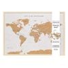 Splosh 93.5cm Travel Framed Cork Board World Map w/ Hook Large ...