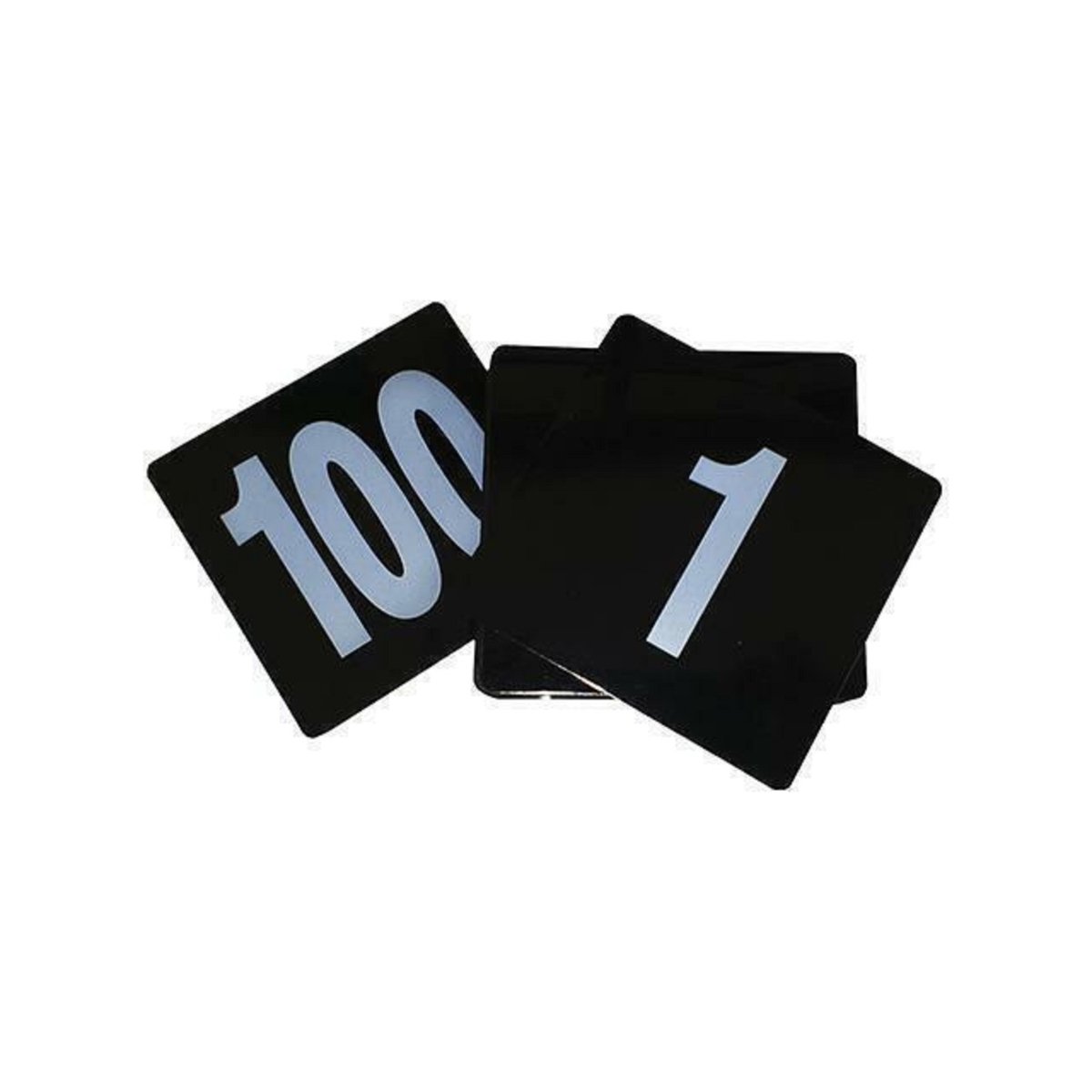 Trenton Table Numbers - Silver Numbers On Black - 1-100 - Bunnings ...