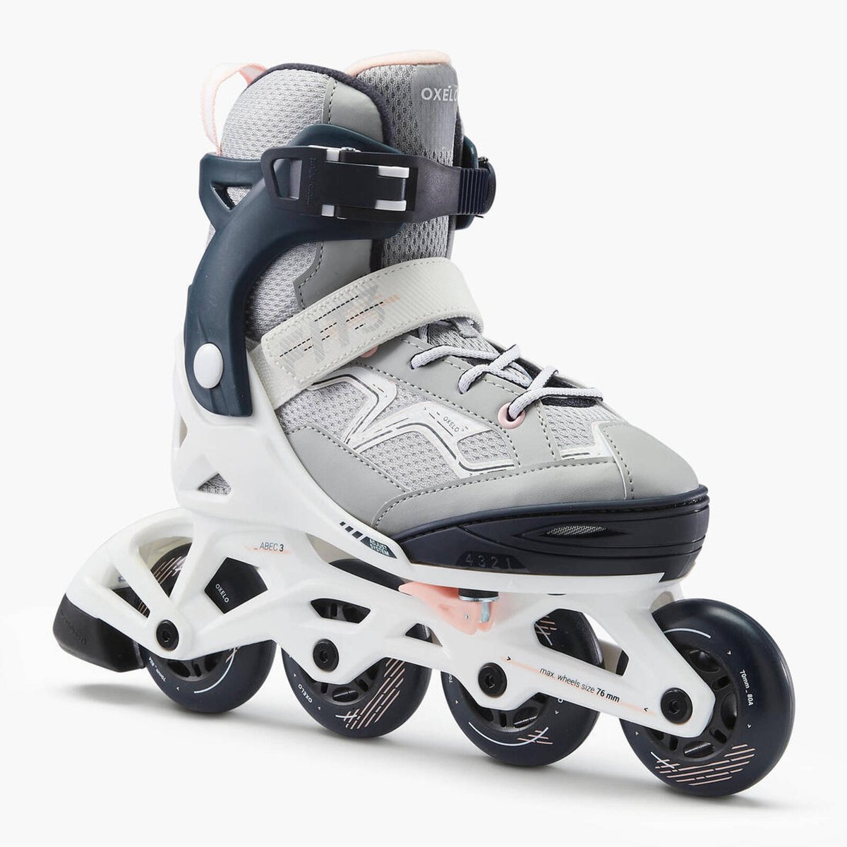 Kid's Fitness Inline Skate - Fit3 - Pale Grey - EU 35-38 - Bunnings ...