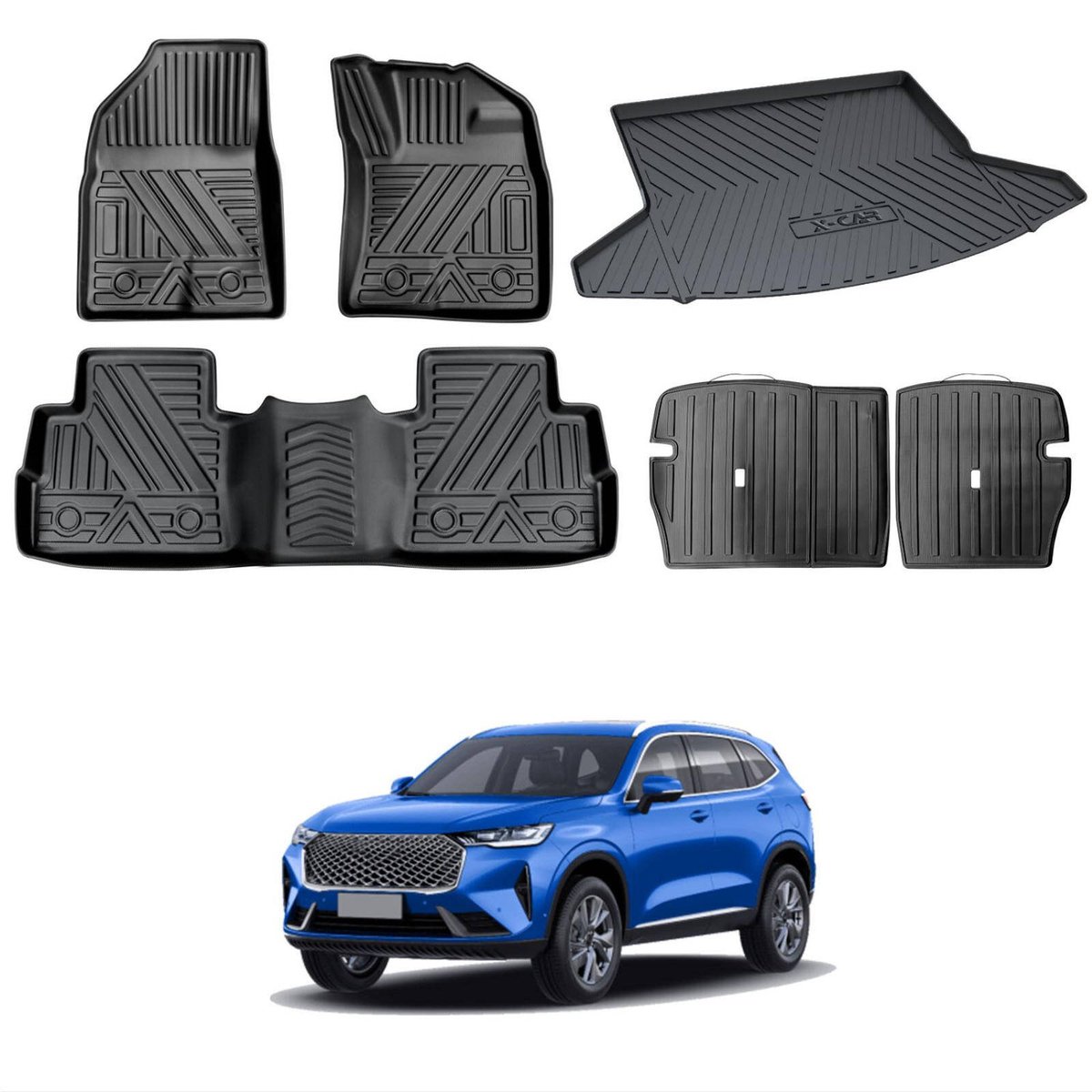 Floor Mat Boot Liner Back Seat Protector for Haval H6/H6 GT 2021-2024 ...