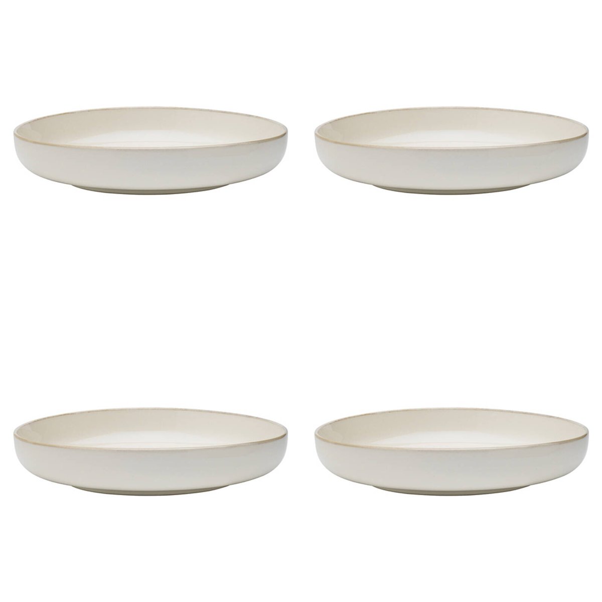 4PK Ecology Stoneware Dinnerware Element Dinner Bowl 22cm Blanc - Bunnings Australia