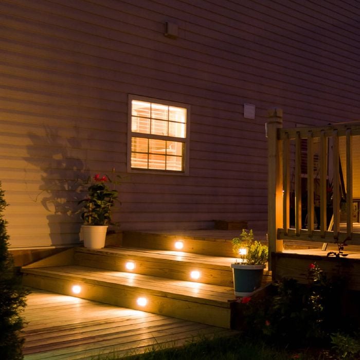 Brilliant Warm White DIY LED Lennox Deck Light Add On Kit - 4 Pack ...
