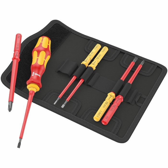 Wera 7 Piece VDE Kraftform Kompakt Universal Screwdriver Set - Bunnings Australia