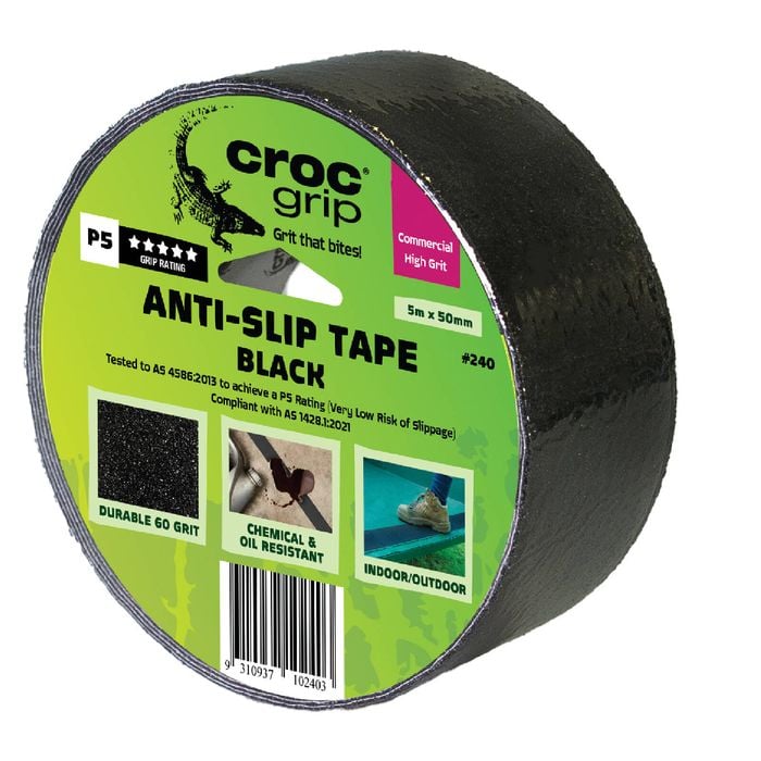 Croc Grip 5m x 50mm Black Anti-Slip Tape - Bunnings Australia