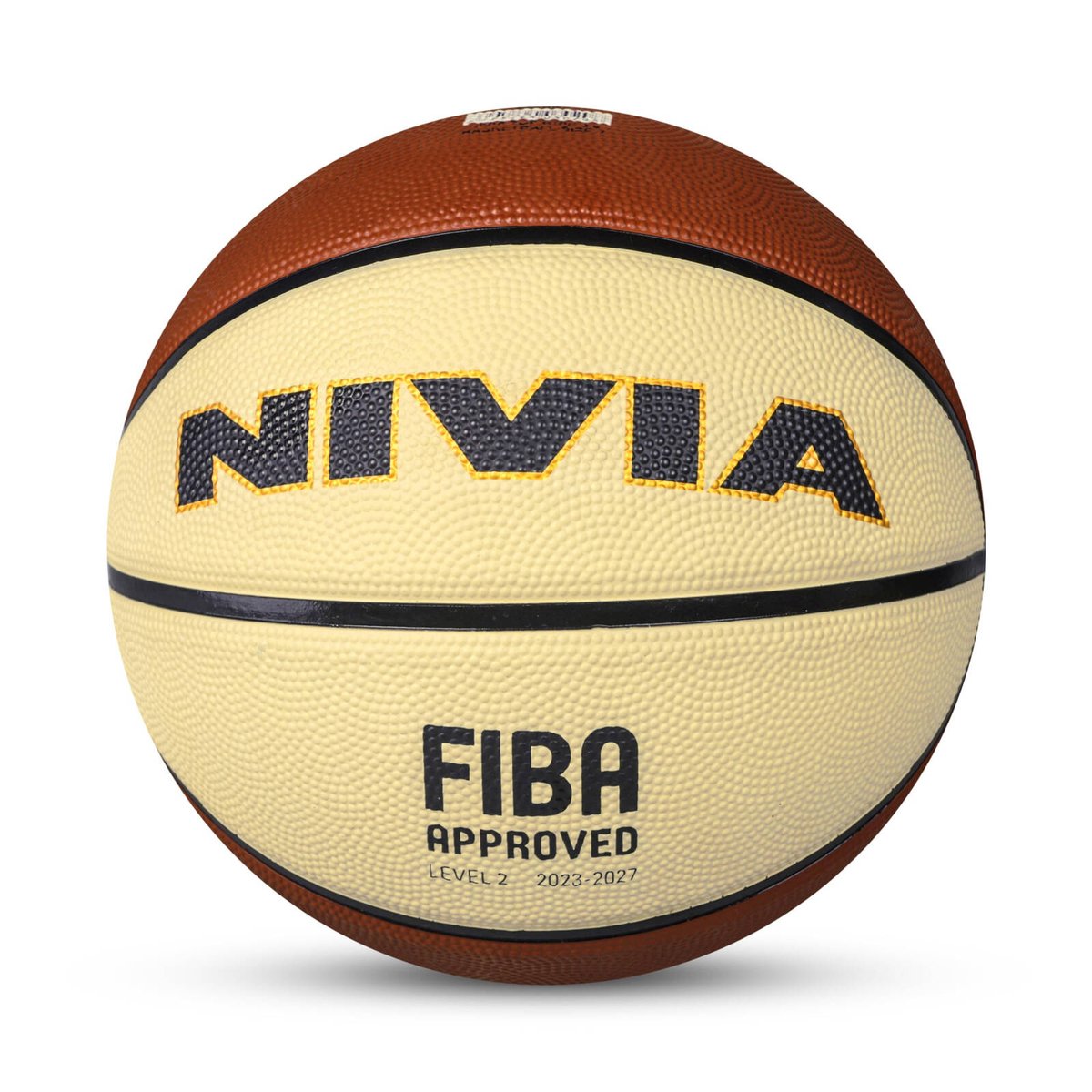 Nivia Top Grip Basketball | Color: Brown | Size: 6 | Rubberized Moulded ...