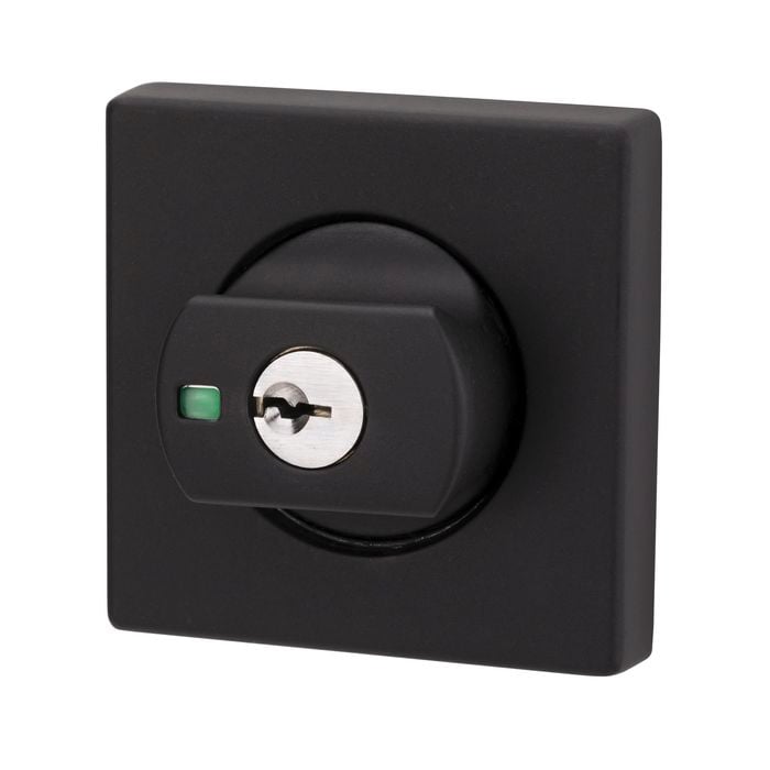 Lockwood Black Square Rose Paradigm 005 Double Cylinder Deadbolt ...
