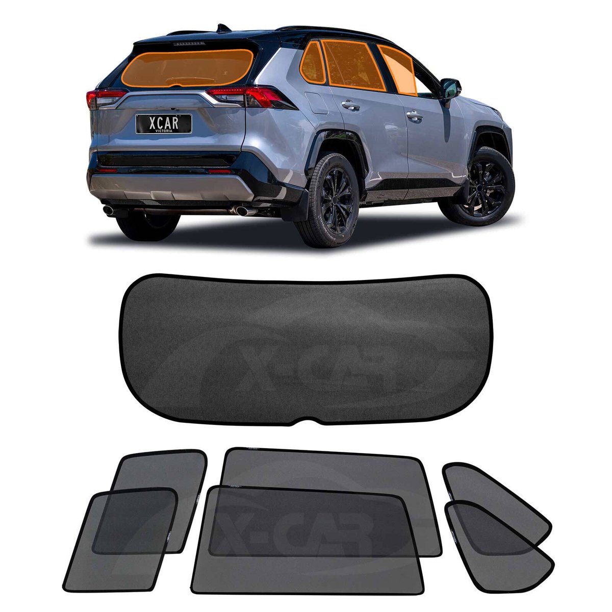 Window Sun Shades for Toyota RAV4 RAV 4 2019-2025 Rear Windscreen Shade ...