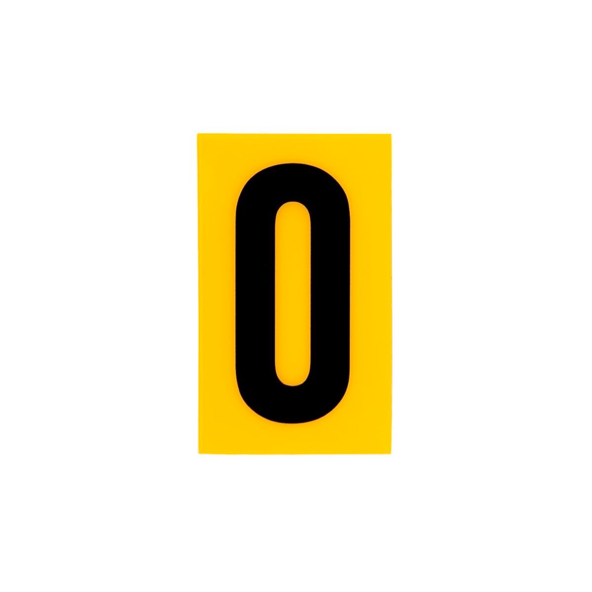 Sandleford 60mm Yellow Self Adhesive House Number 0 - 0 - Bunnings ...