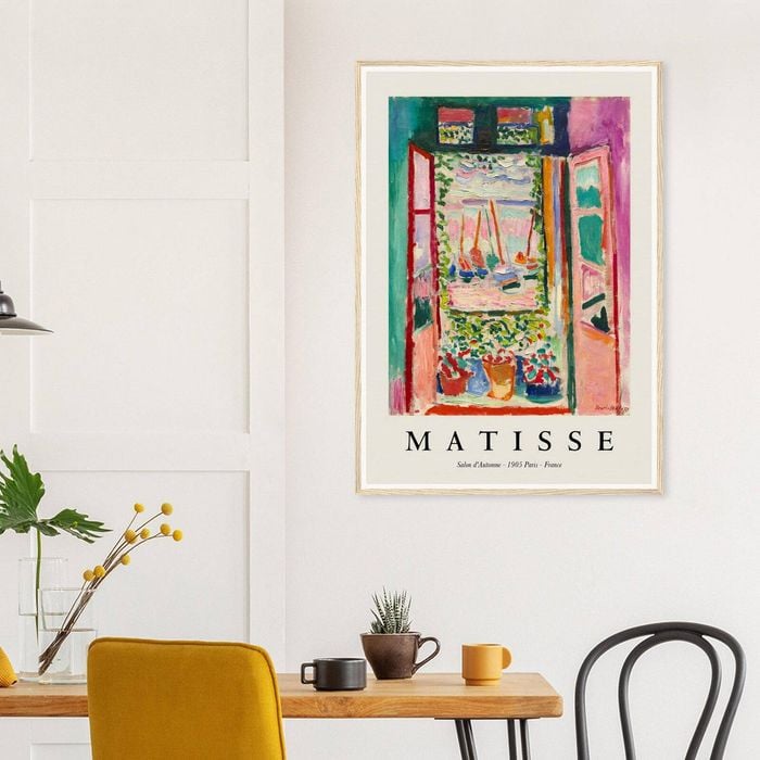 Galrie Henri Matisse Open Window Art Print - Elegant Home Decor, Wood ...