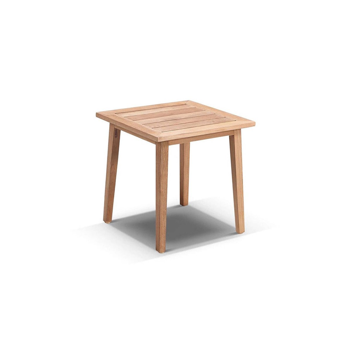 Hamilton Solid Teak Timber Outdoor Side Table - Bunnings Australia