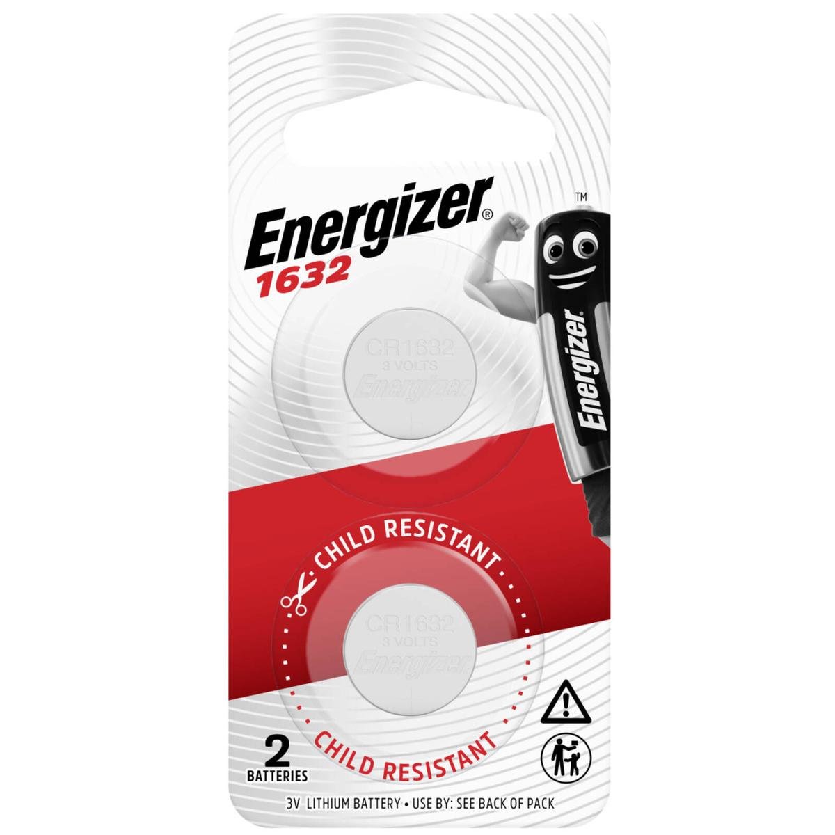 Energizer 1632 Lithium Coin Battery - 2 Pack - Bunnings Australia