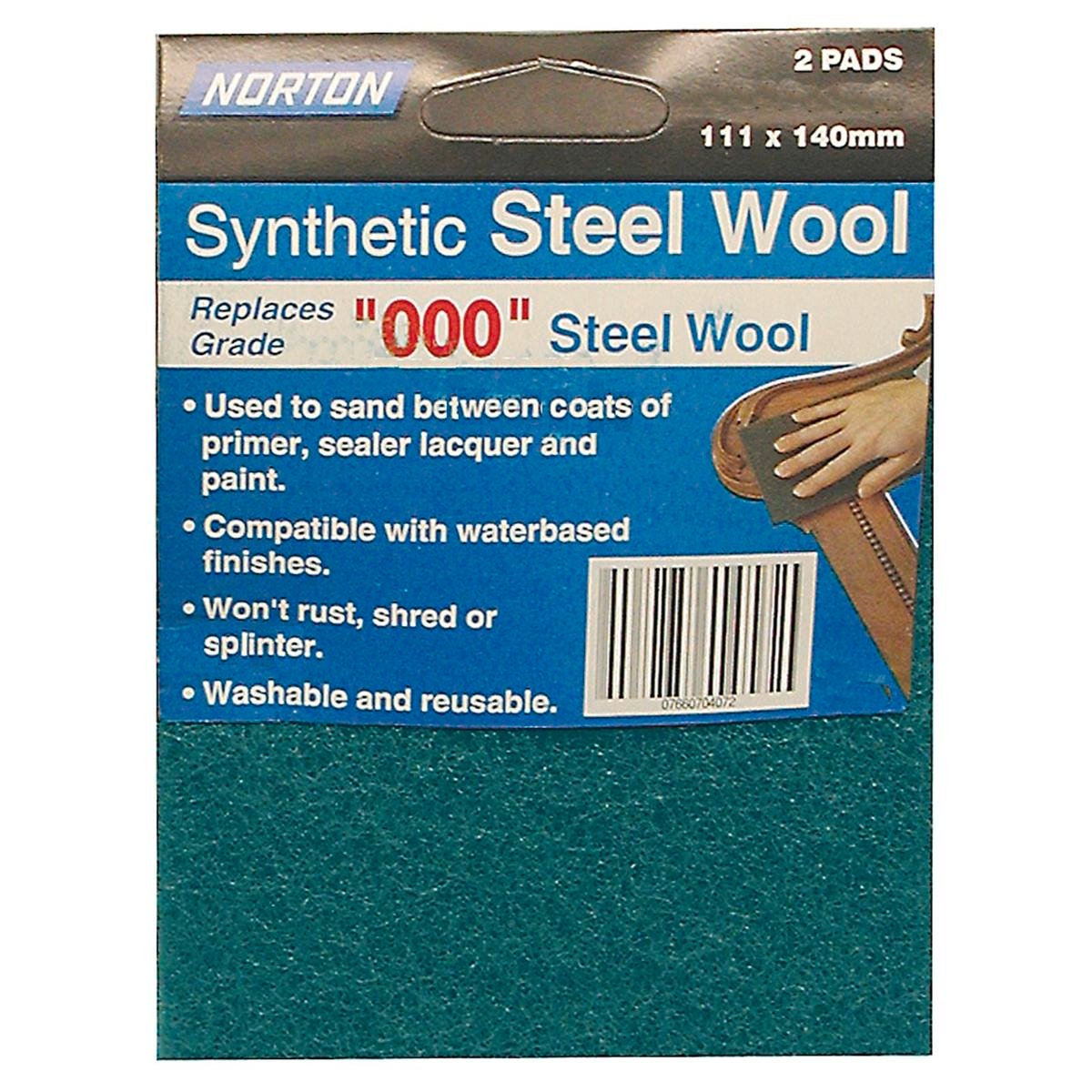 Norton Wool Pads 111x140mm Steel Green - Bunnings New Zealand
