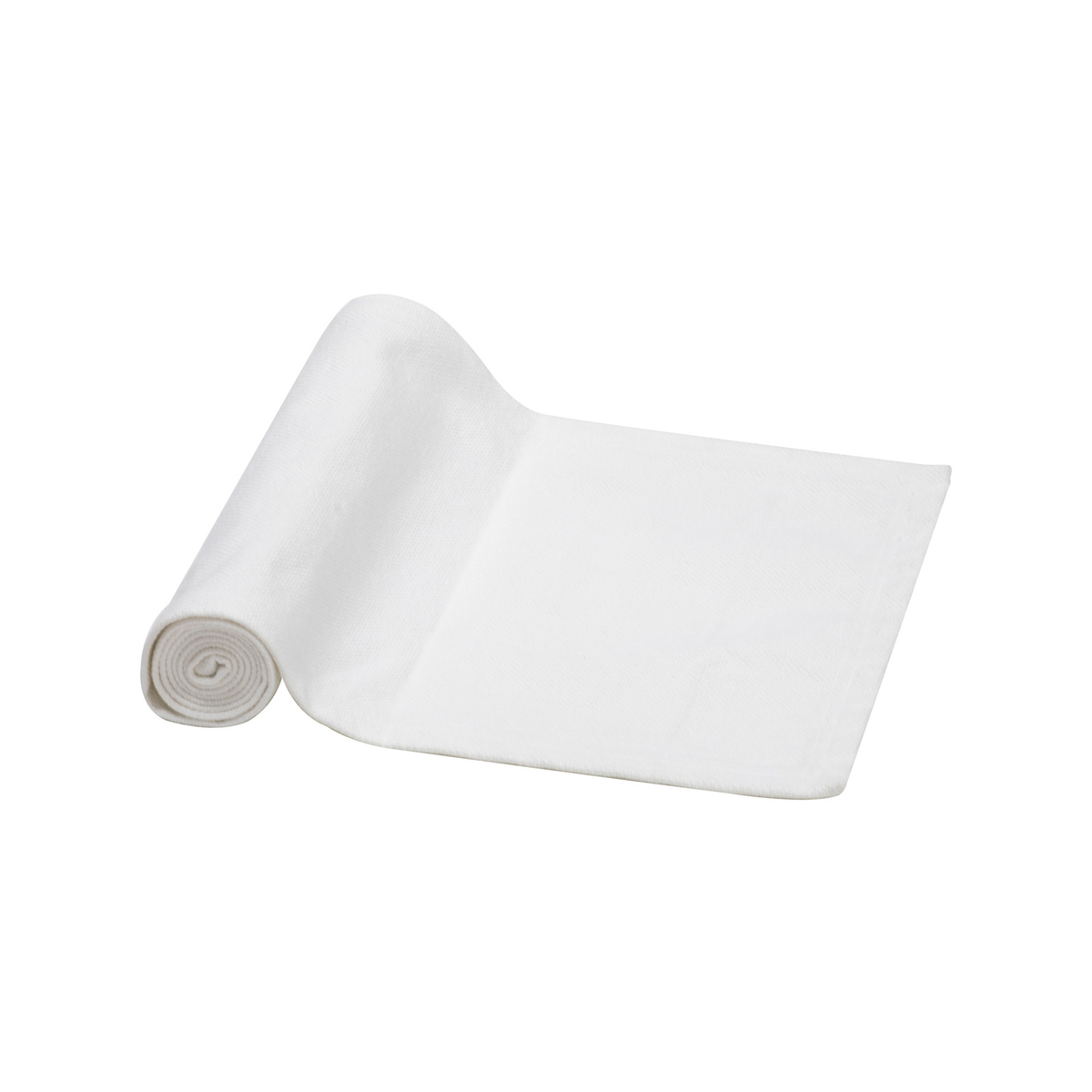 Ladelle Premium Lina White Cotton Table Runner/cloth 33x150cm ...