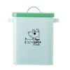 Vigar Pets Club Small Pet Food Metal Storage Container w/ Lid Green 5L ...