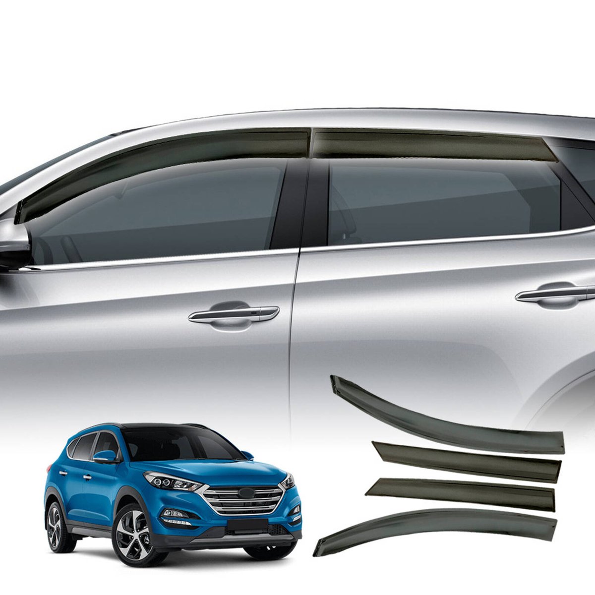 Weathershields for Hyundai Tucson 2015-2021 Weather Shields Wind ...