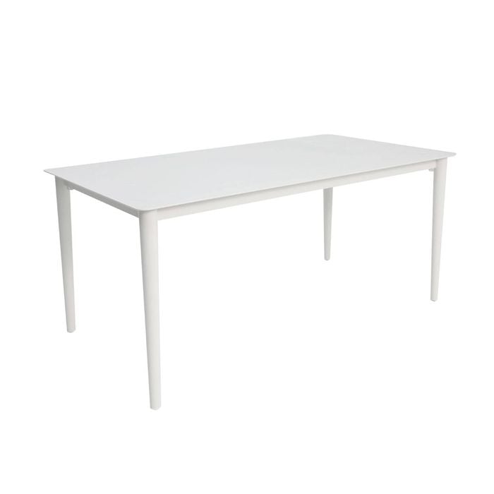 Java 170cm Dining Table - White - Bunnings Australia