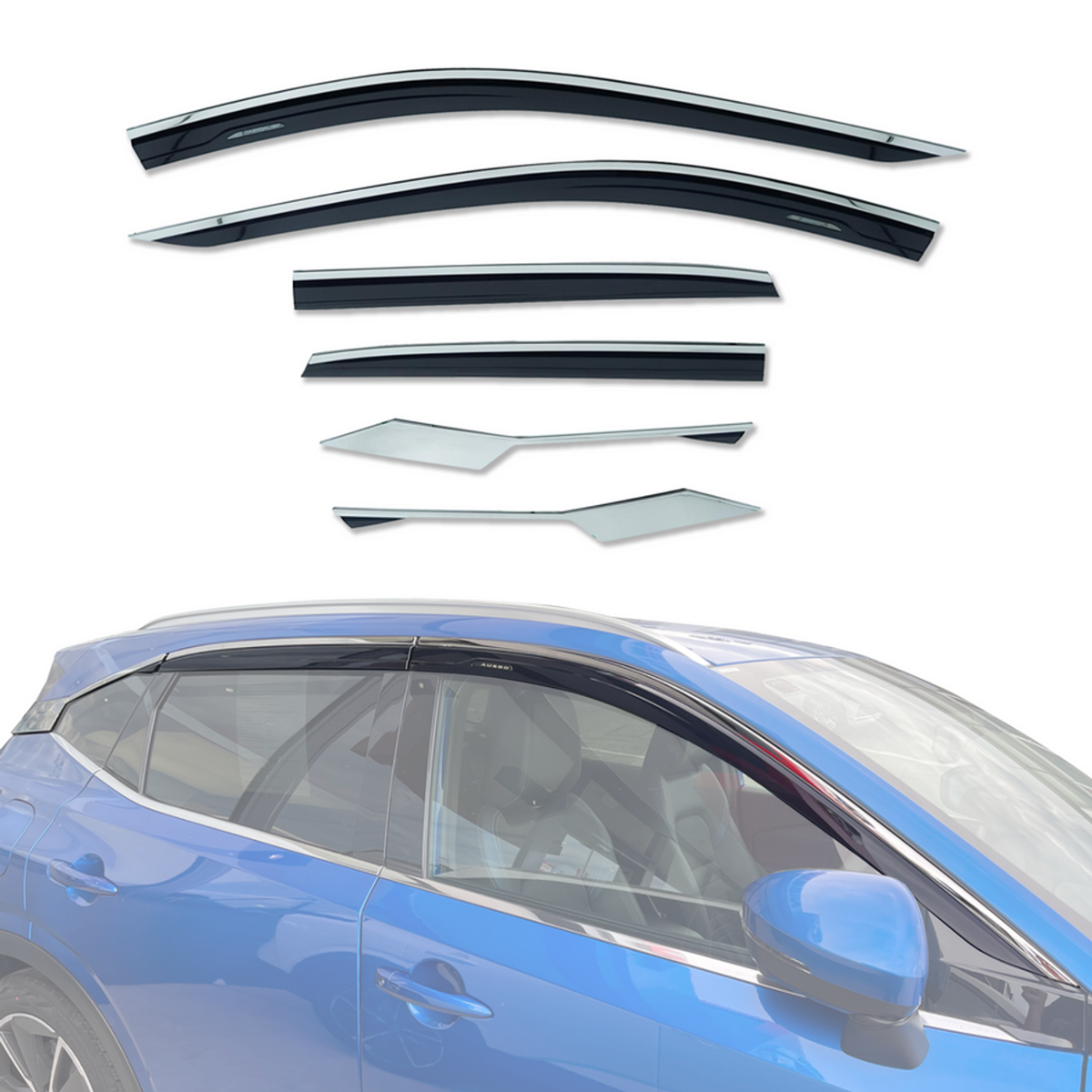 AUSGO Stainless Trim Weather Shields for Nissan Qashqai J12 Series 2022 ...