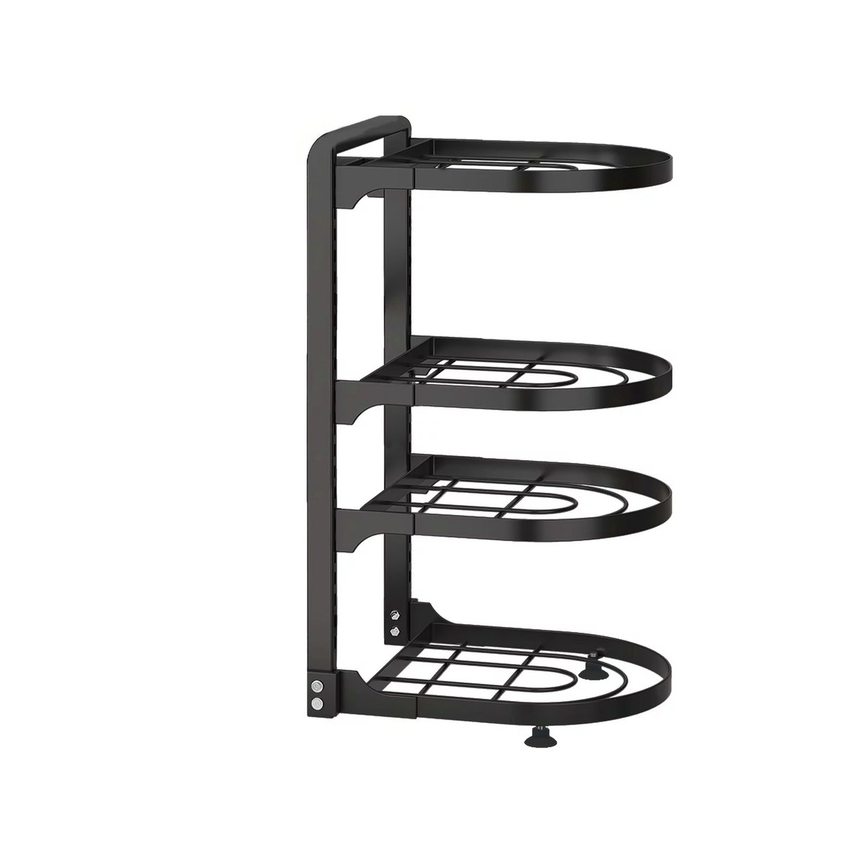 Todo 4 Tier Pot Rack Organizer Kitchen Pan Storage Shelf - Bunnings ...