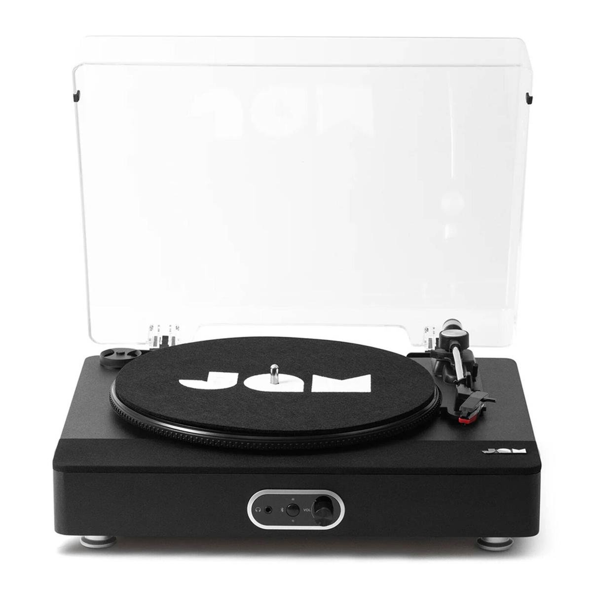 Jam Sound Stream+ Bluetooth Vinyl Turntable Set Black - Bunnings Australia