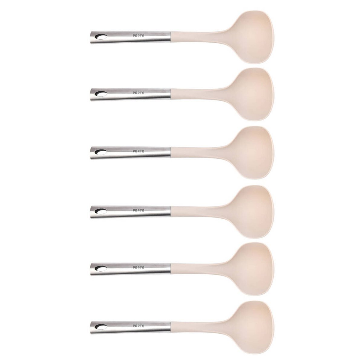 6PK Porto Zest Stainless Steel/Nylon 33cm Soup Ladle Kitchen Utensil ...
