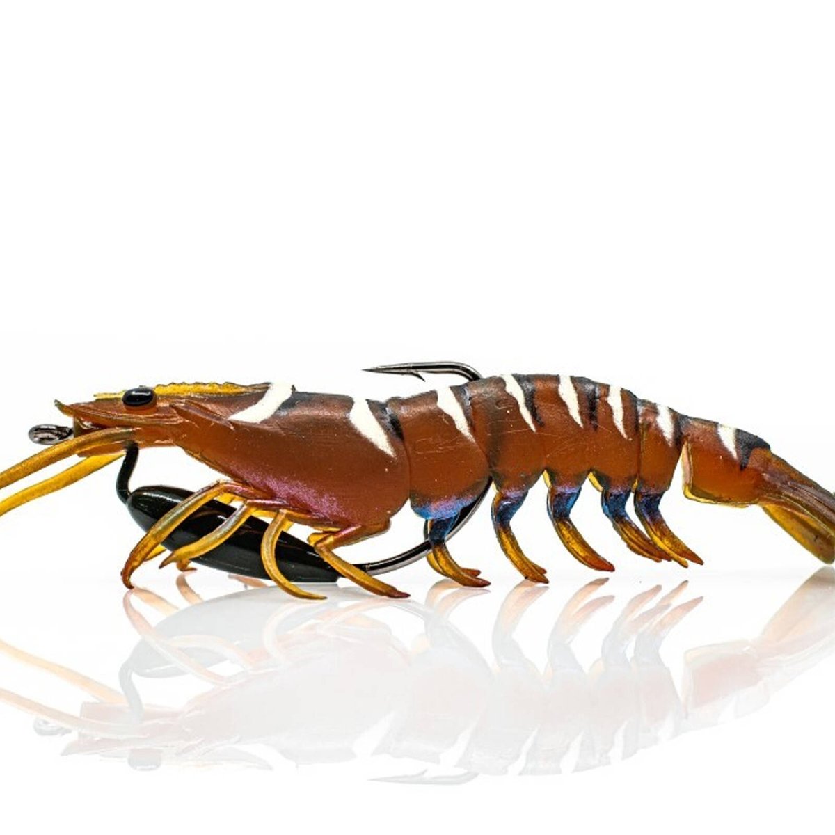 95mm Chasebait Heavy Flick Prawn Soft Plastic Fishing Lure with 7gm ...