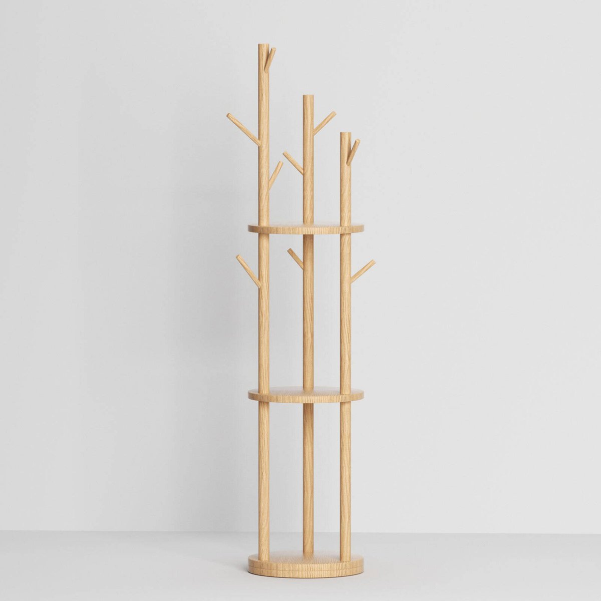 Lauft Rotating 3-Tier Hat Coat Clothes Rack Jacket Garment Hanger ...