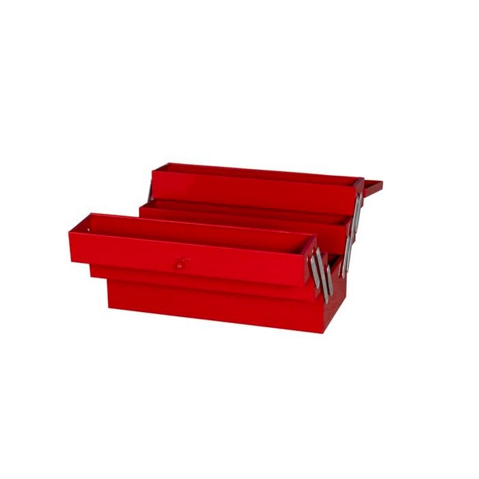 Craftright 460mm 5 Tray Powdercoated Metal Tool Box - Bunnings Australia