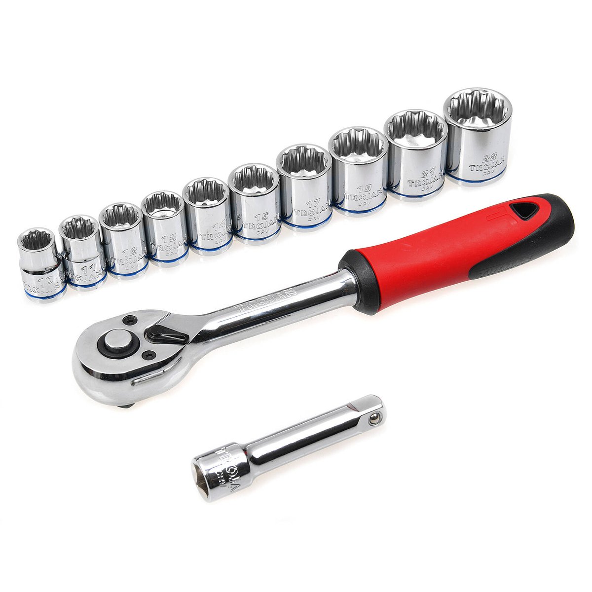 Trojan 12PC 3/8 Socket Set - Bunnings New Zealand