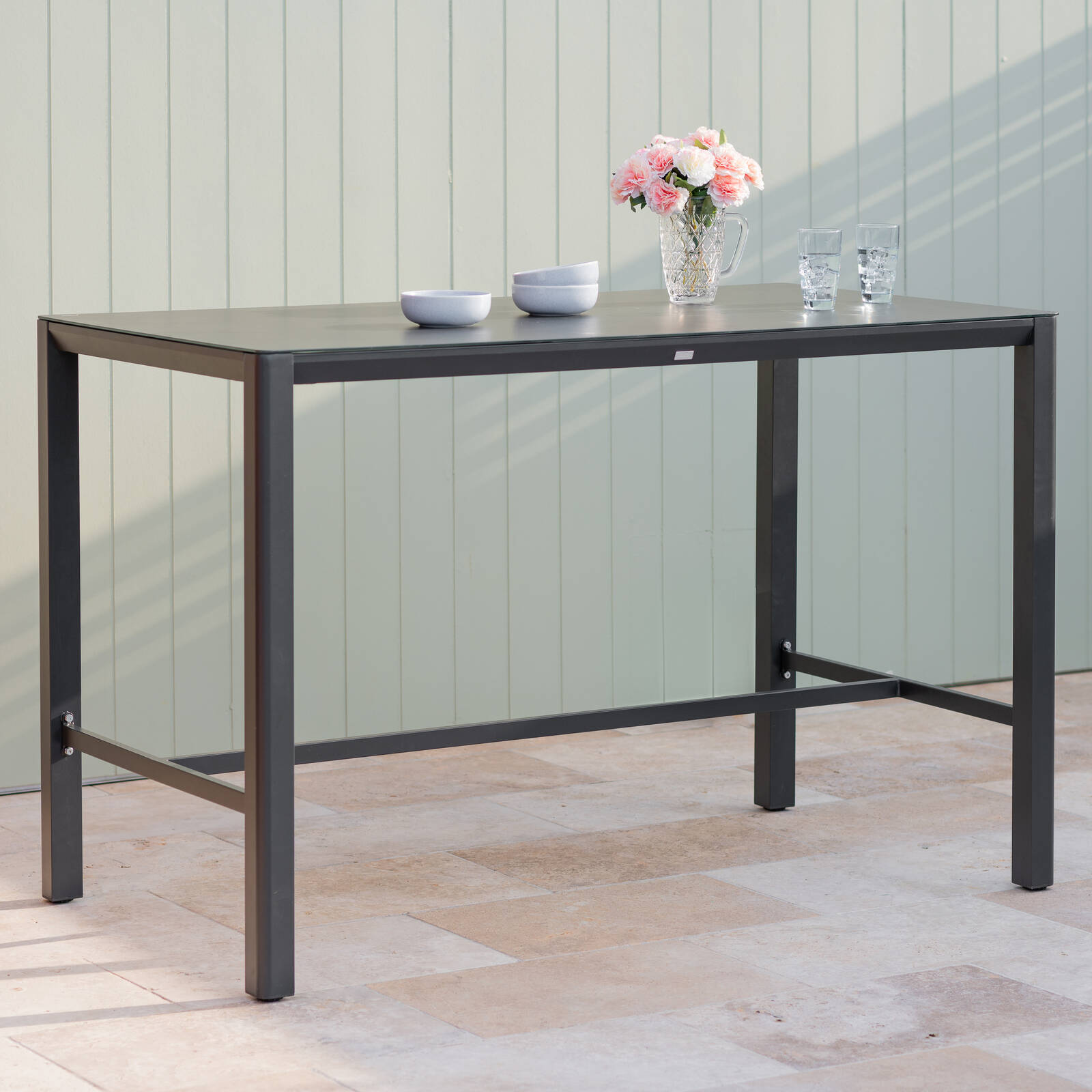 Cordoba Aluminium Bar Table Charcoal | Mimosa NZ