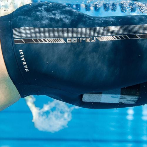 Swimming Pullbuoy Size L - 500 Black/Blue - Bunnings Australia