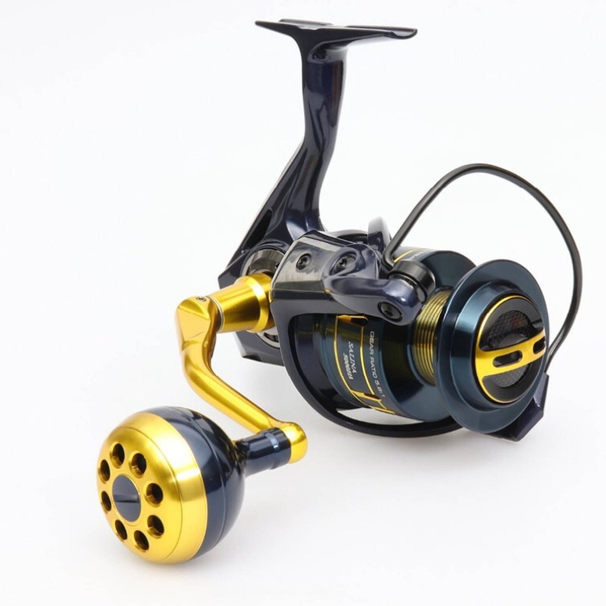 Okuma Salina 5000HA Spinning Fishing Reel - 7 Bearing High Speed Spin ...