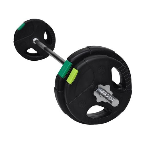 Total 20kg Barbell Weight Set - 150cm Barbell Bar + 5kgx2 2.5kgx2 ...