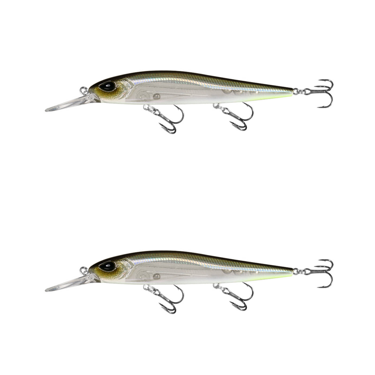 2x 13 Fishing 80mm Whipper Snapper Jerkbait Fishing Lures - Lucky Charm ...