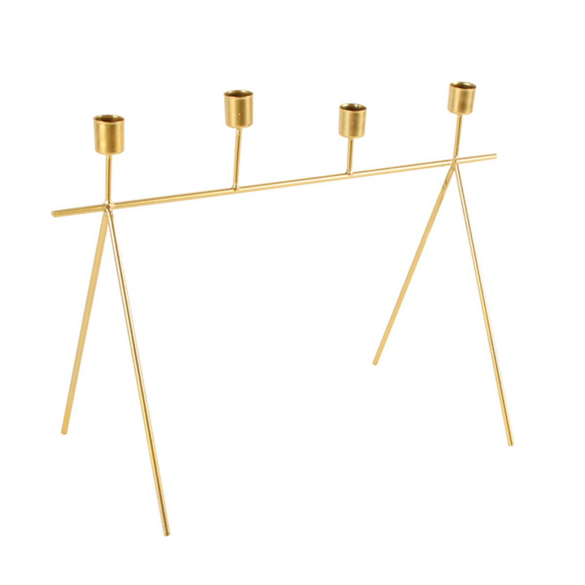 Maine & Crawford Rowan 60cm Metal Candle Holder Stand - Gold - Bunnings ...