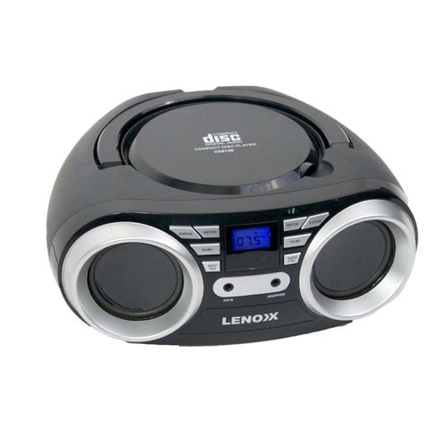 Lenoxx Portable CD Player (Black) 4W Speaker with FM Radio & AUX In ...