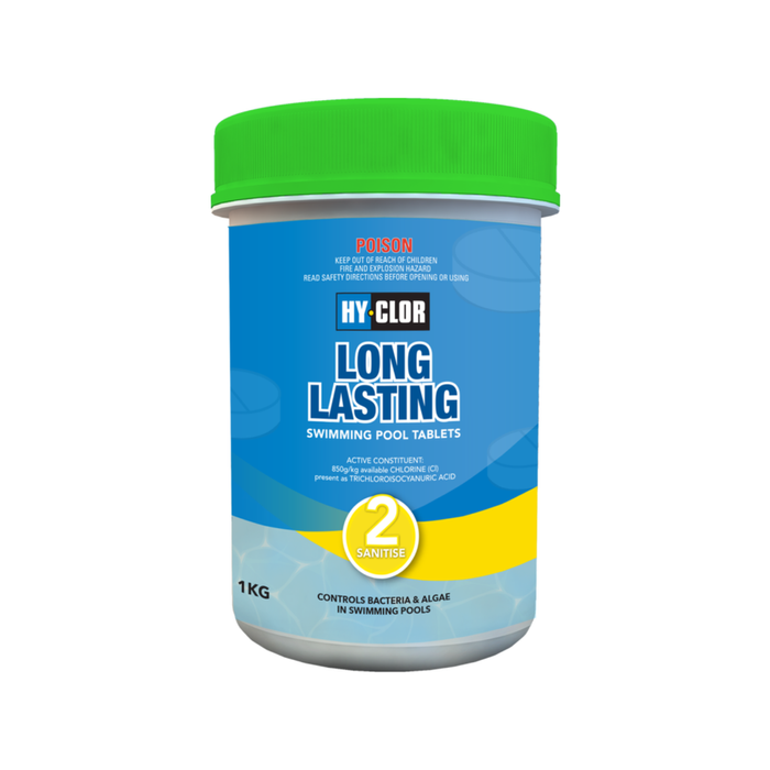 Hy-Clor 1kg Long Lasting Pool Chlorine Tablets - Bunnings New Zealand