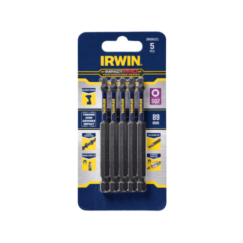 IRWIN 89mm SQ2 Impact Pro Performance - 5 Pack - Bunnings Australia