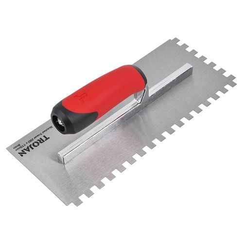 Trojan 280mm x 115mm Notched Plastering Trowel - Bunnings Australia