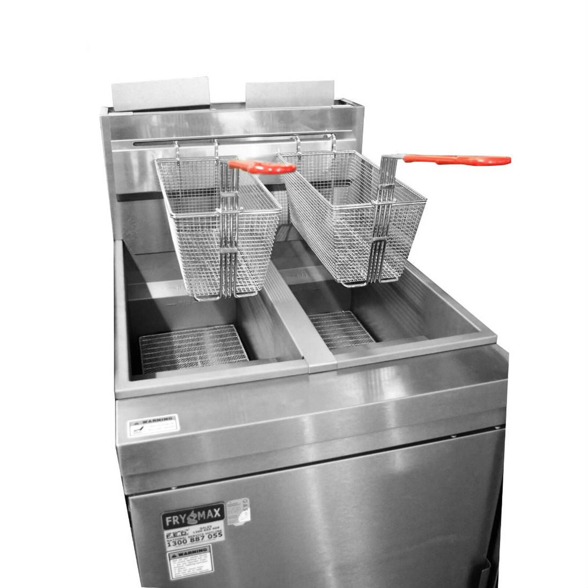 FryMAX Superfast Natural Gas Tube Twin Vat Fryer - Commercial Deep ...