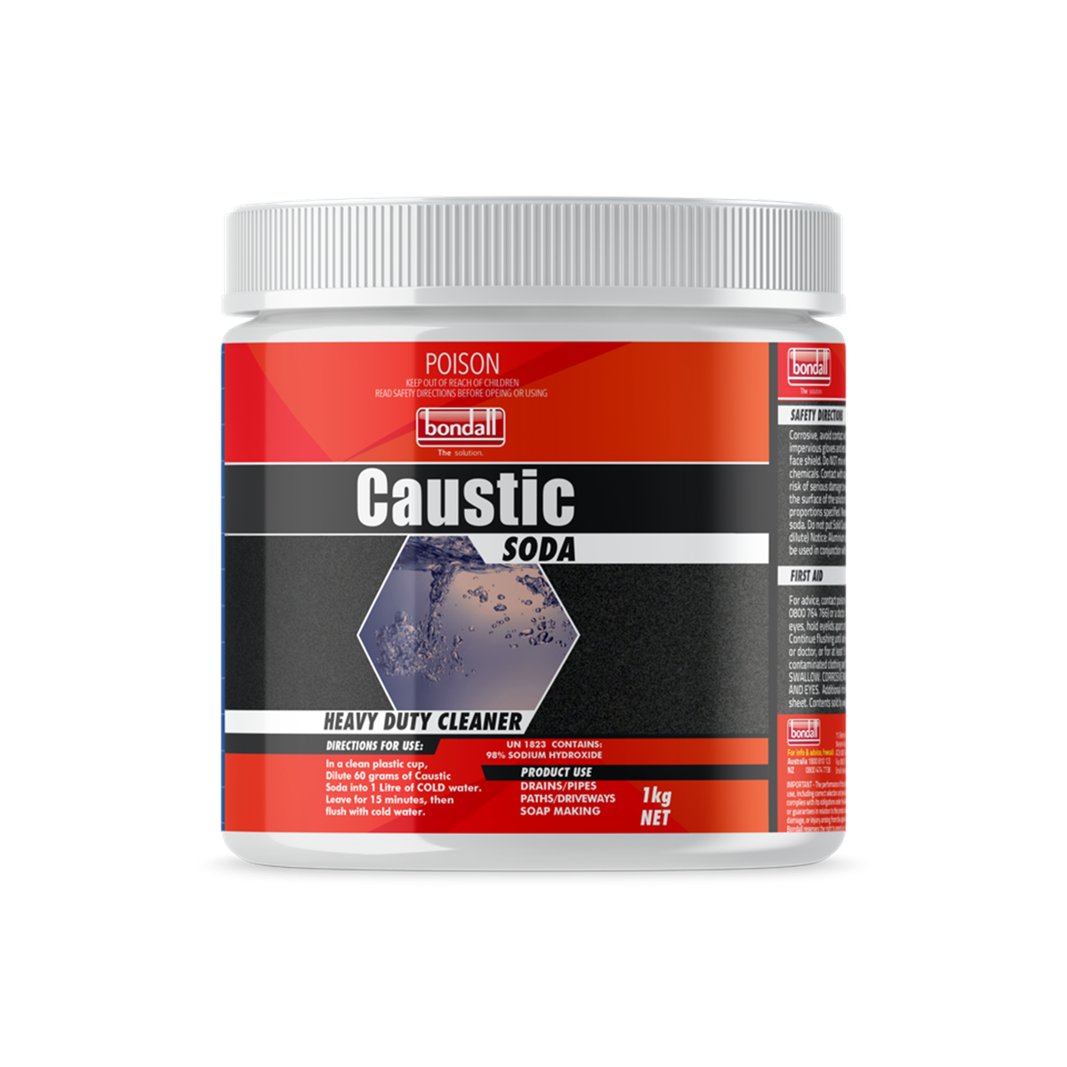 Bondall 1kg Caustic Soda - Bunnings Australia