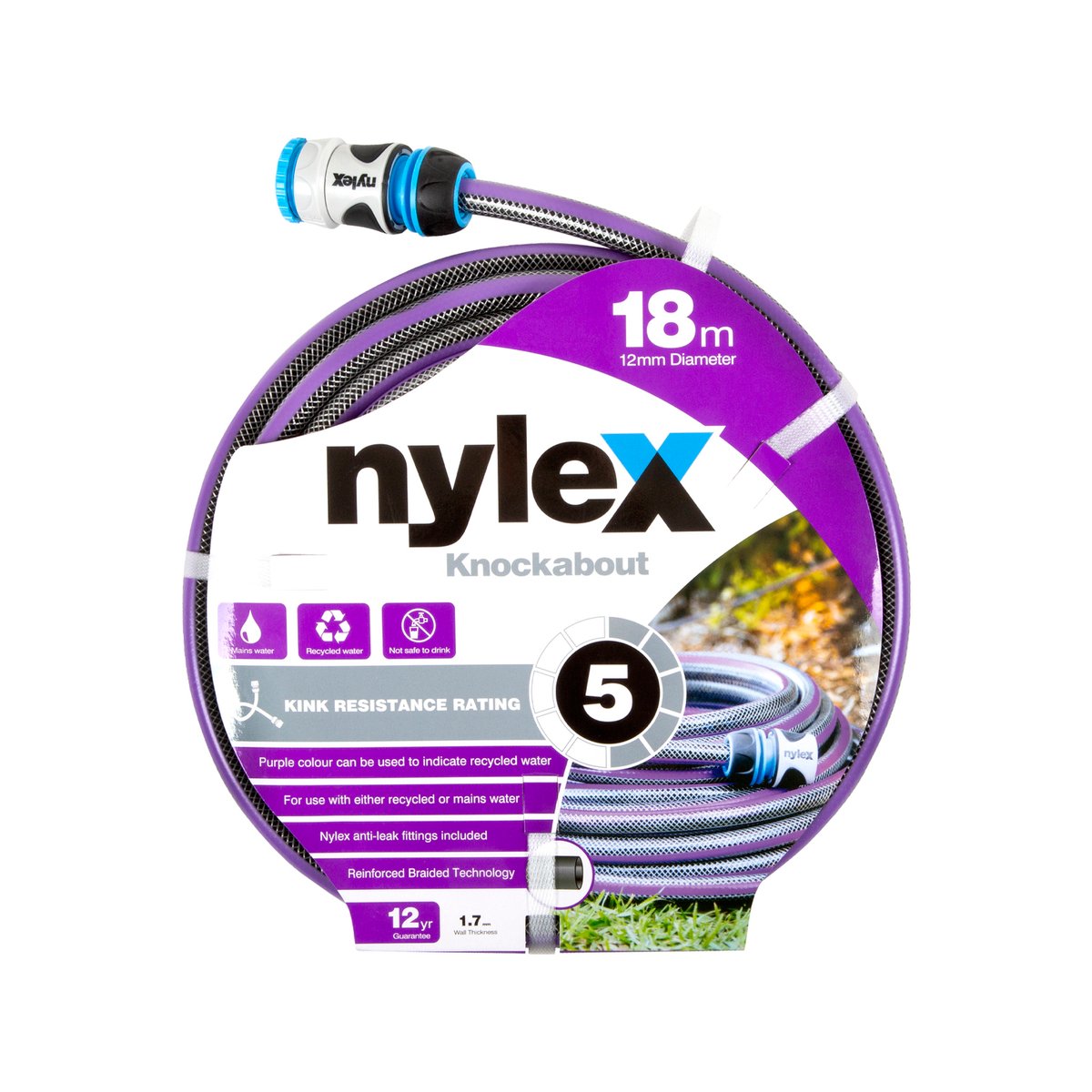 Nylex 12mm x 18m Recycled Garden Hose - Bunnings New Zealand