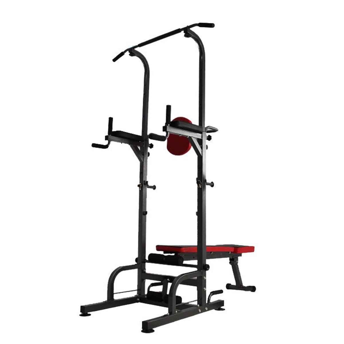 Fitness Master Gym Bench Foldable Dip Tower Bar Chin Push Pull Up Bench ...