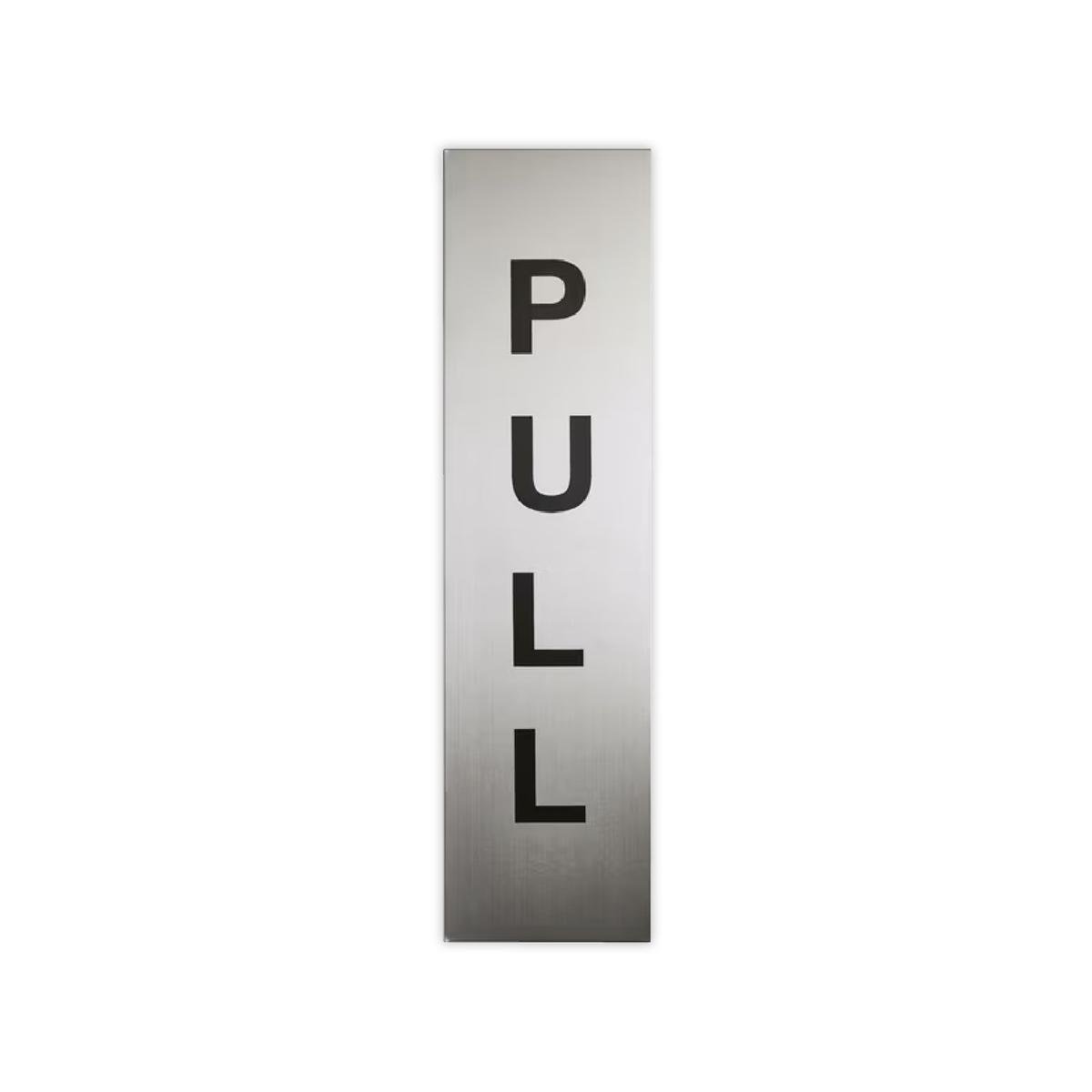 Sandleford 200 x 50mm Stainless Steel Pull Sign - Bunnings Australia